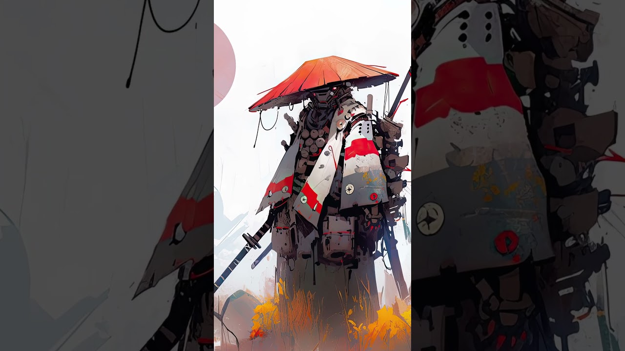 Fuel Your Imagination! Daily AI Mecha, Robot, Cyborg Inspiration: Samurai Robots!