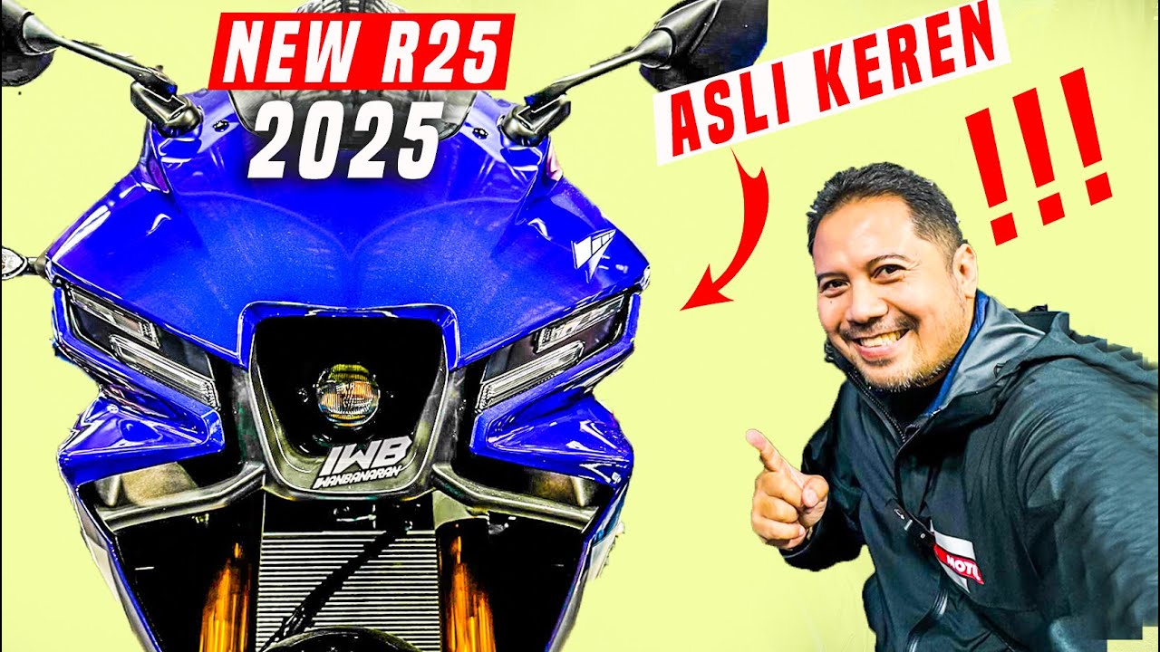 Pertama di Indonesia ! Mengelus Yamaha R25 2025 Terbaru...ini baru ...