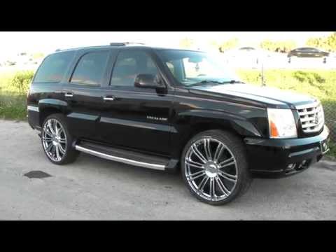 DUBSandTIRES.com 24" Inch KMC D2 Concave Chrome Rims 2002 Cadillac Escalade Truck Wheels Miami