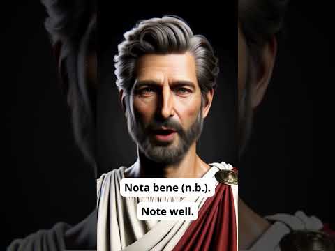 0134 Nota bene (n.b.) | Note well