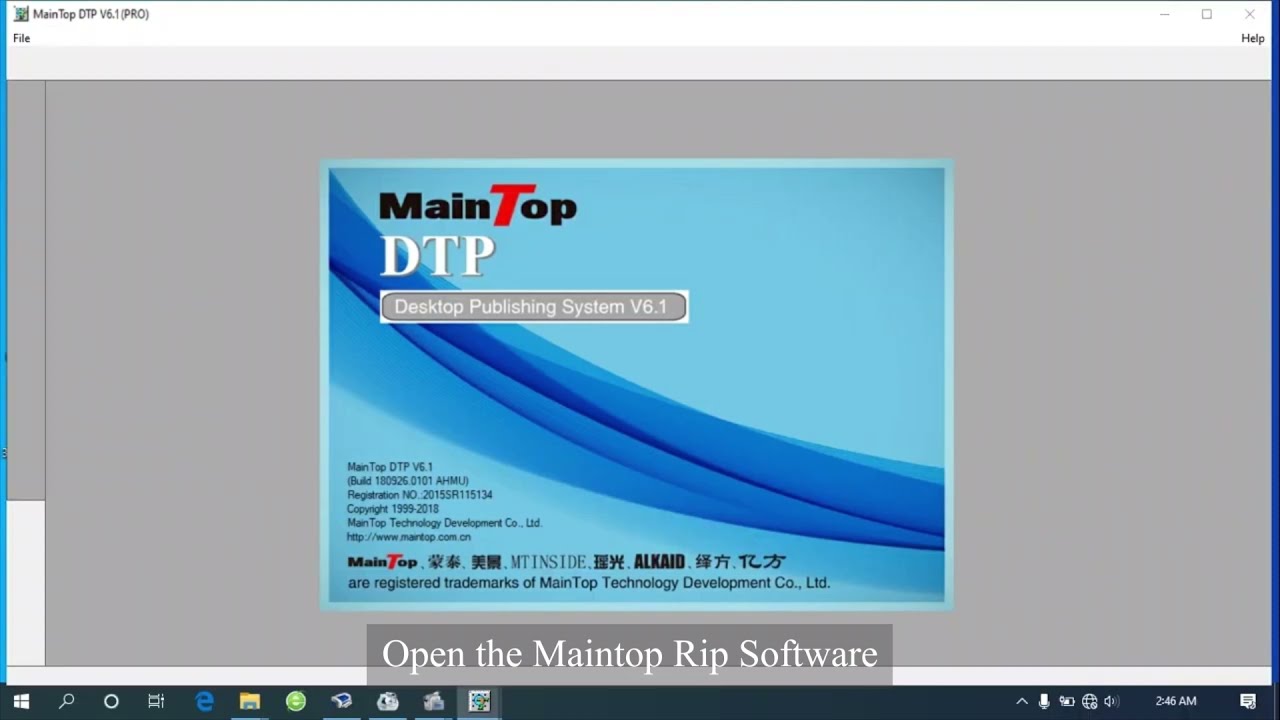 How to use Maintop rip software for printer?
