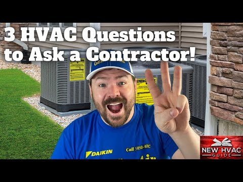 Questions for HVAC Contractors On BIDS!