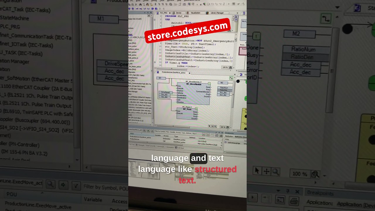Free PLC simulation with CODESYS