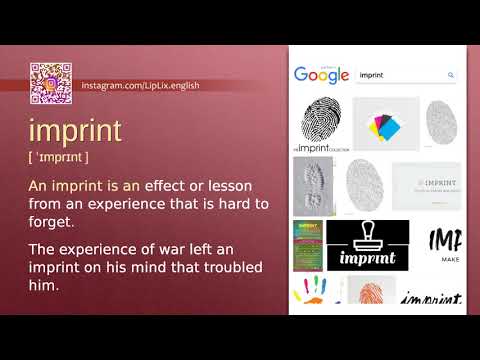 Imprint : B2 level english vocabulary lesson, www.LipLix.com