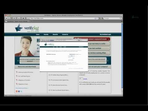 VerifyFast - How to perform an employment verification