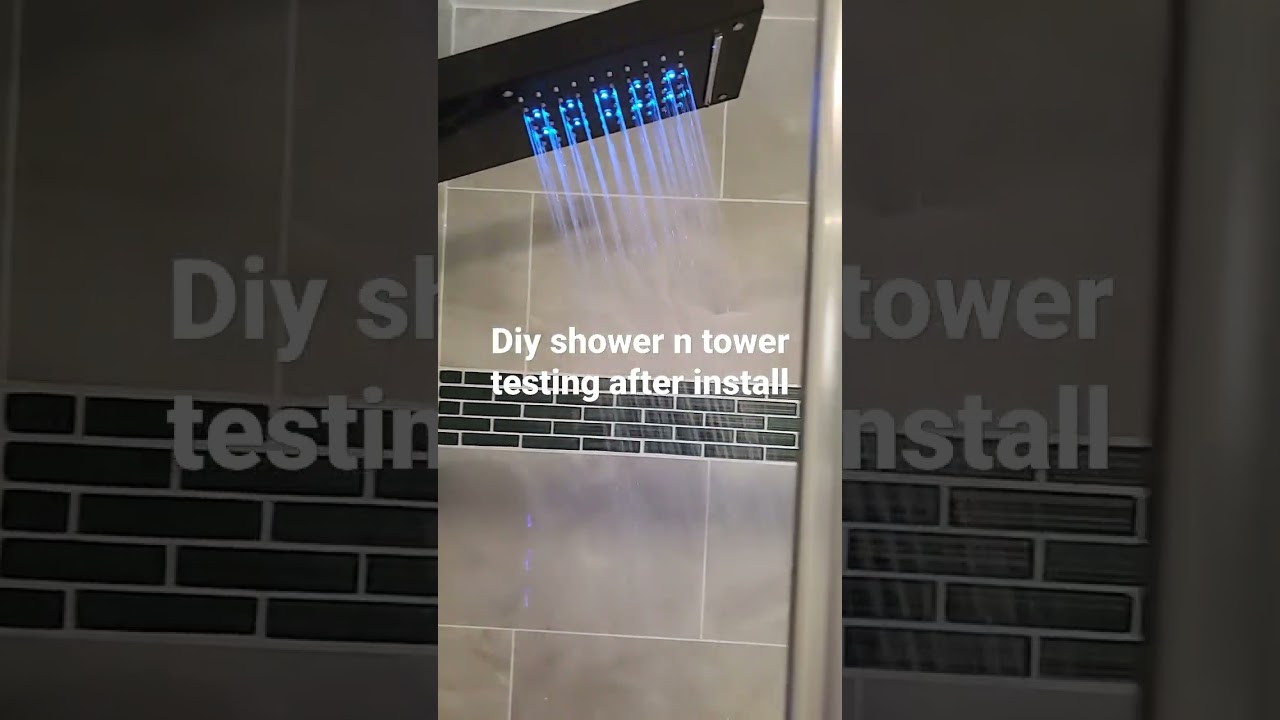 diy shower tower testing