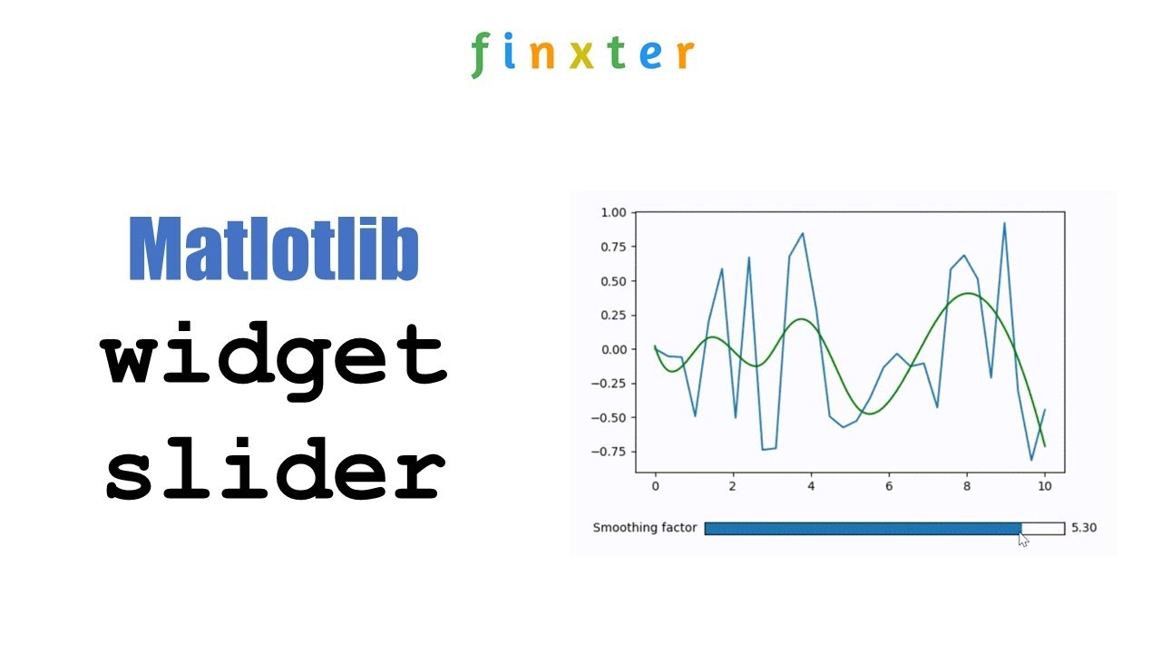 Matplotlib Widgets -- Creating Interactive Plots with Sliders