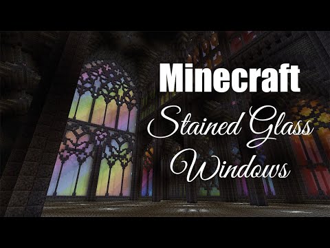 Minecraft Tutorial: Gothic Architecture part 2 - Stained Glass Windows
