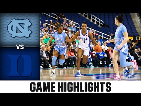 North Carolina vs. Duke 2023 Ally ACC Women's Basketball Tournament Highlights (2023)
