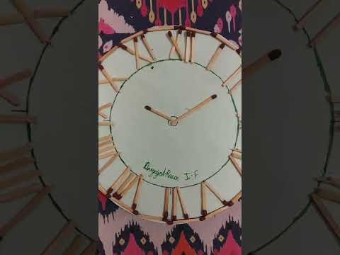 Matchstick art'",, Roman numerals clock 🕙🕙🕙🕙🕙##short video ##