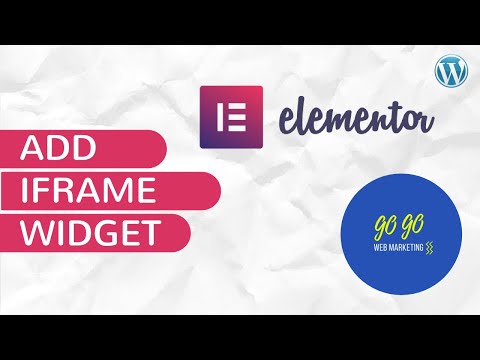 How to insert an iframe widget into Elementor on Wordpress?