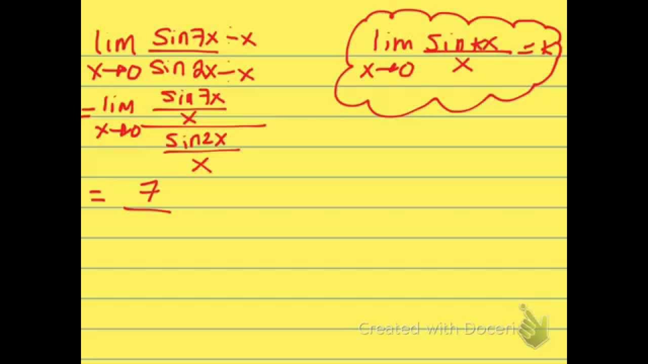 Limit Problems with Trig (Example 2/5)