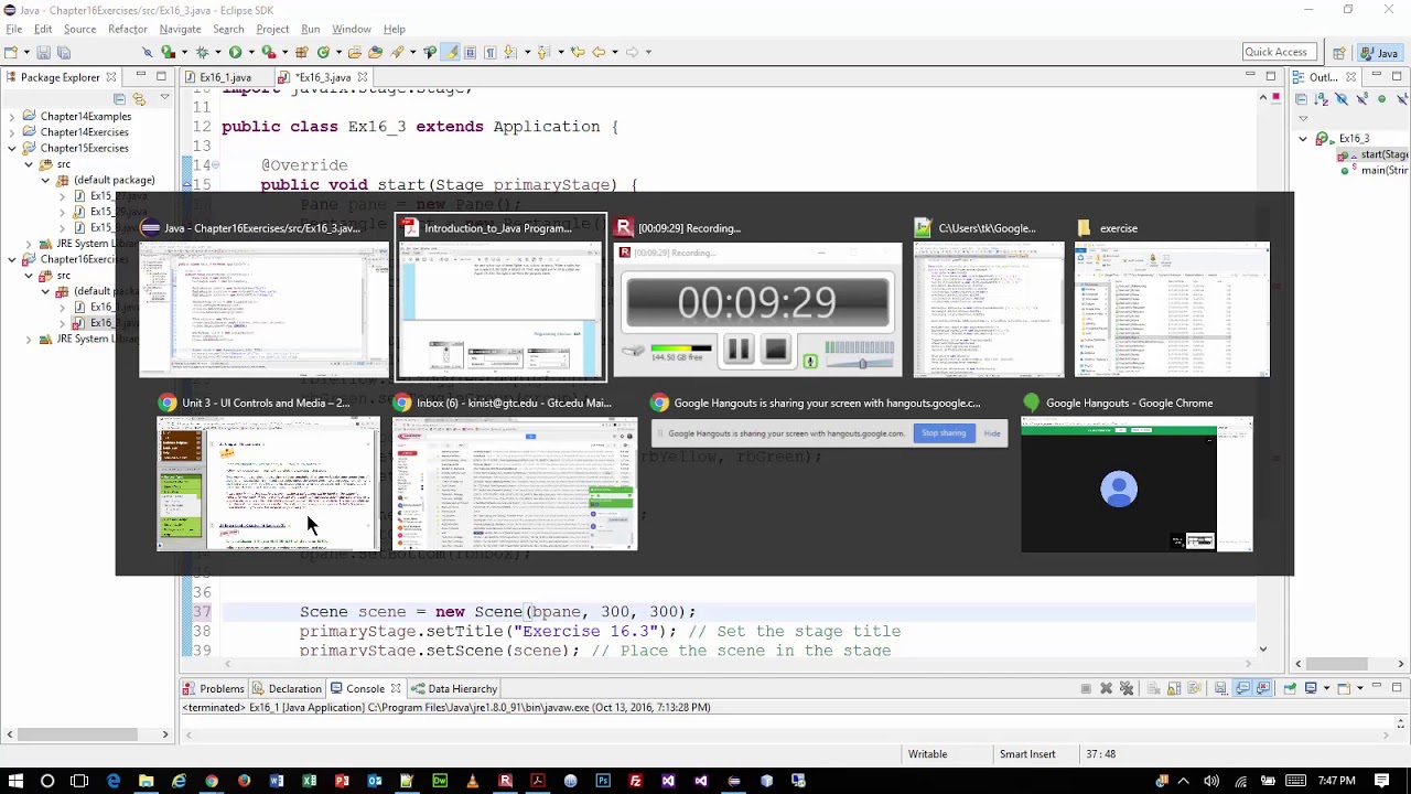 Java Programming 2 - Chapter 16 Homework Part 2