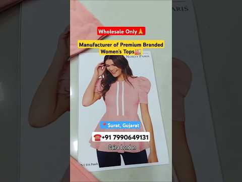 Premium Ladies Tops Manufacturer | Wholesaler of Women's Dresses, Pant, One-Piece #tshirtwholesale