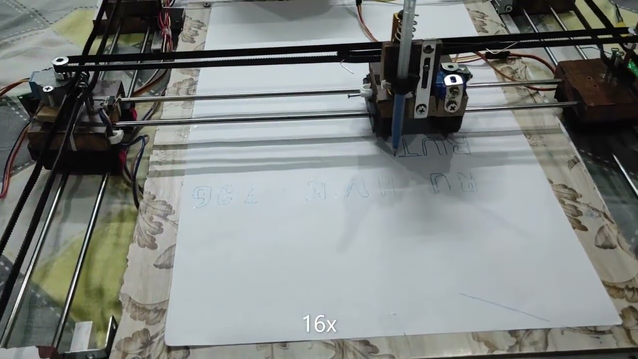 CNC Pen Plotter from Trash (mostly) with 28byj-48 steppers and gt2 belt