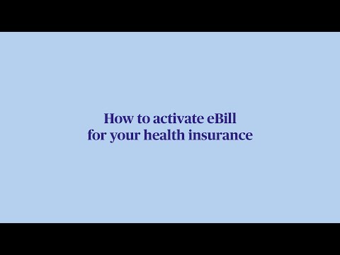 Explanatory video “How to activate eBill for your health insurance” | AXA