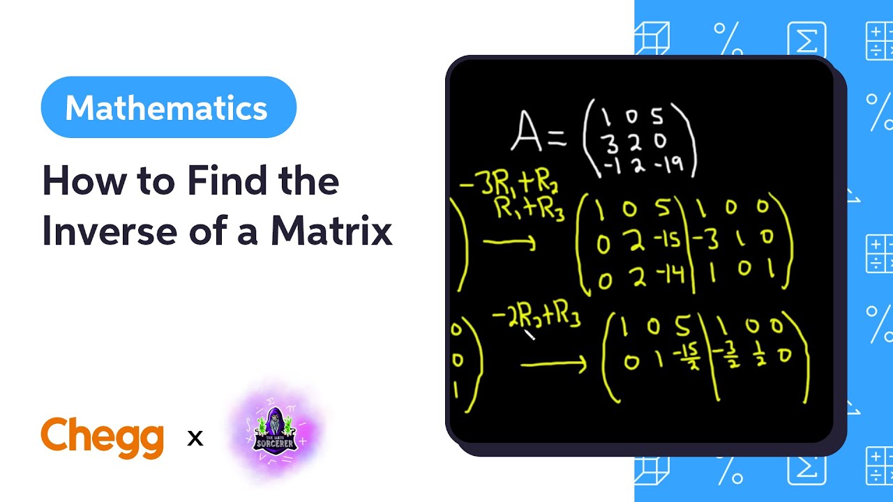 How to Find the Inverse of a Matrix Ft. The Math Sorcerer