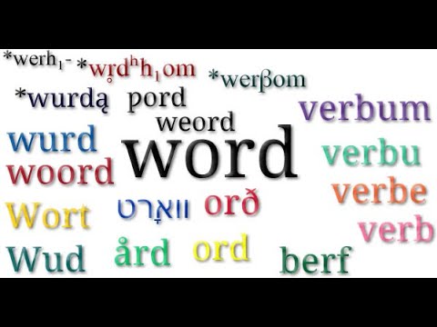 Adventures in Etymology - Words and Verbs