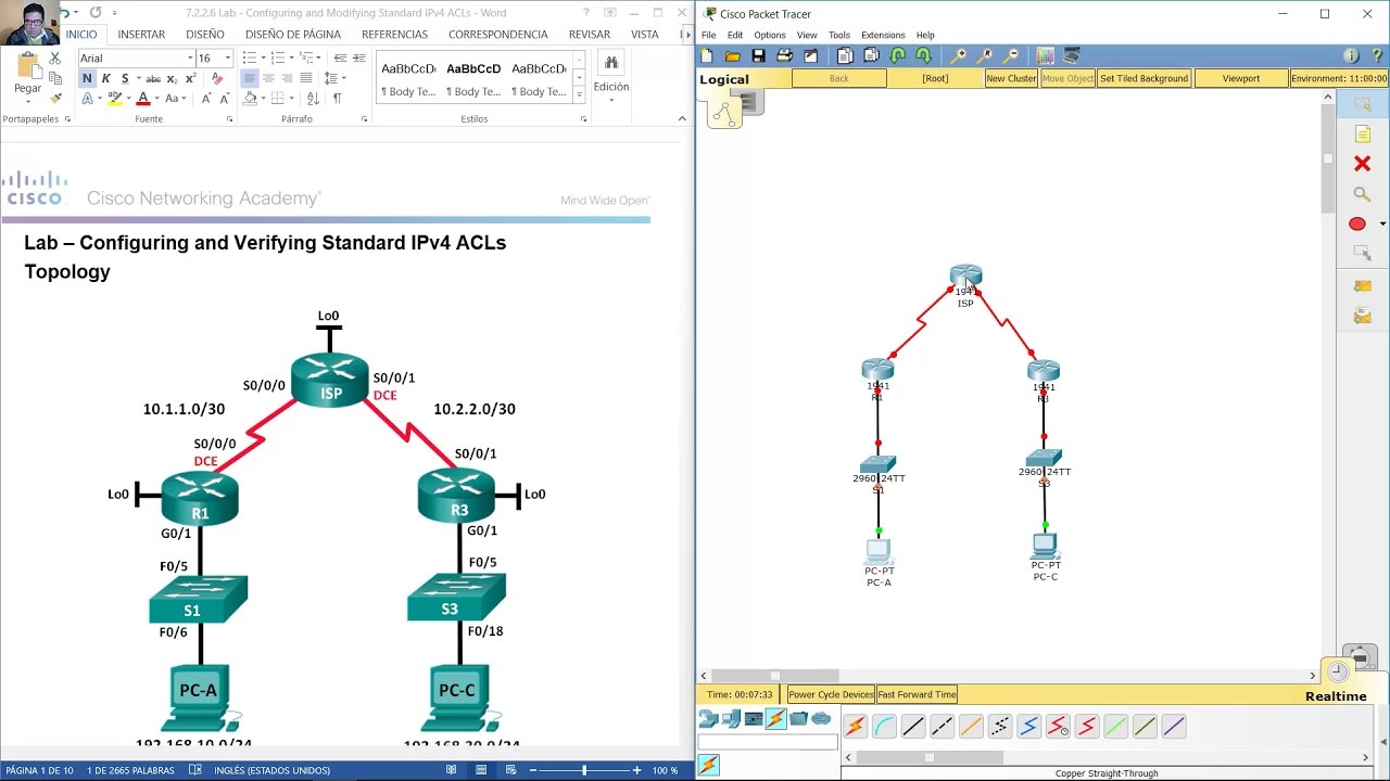 7.2.2.6 Lab - Configuring and Modifying Standard IPv4 ACLs