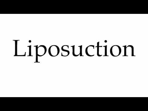 How to Pronounce Liposuction