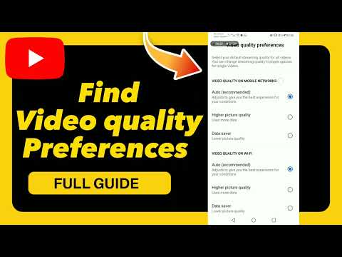 How to Find Video quality Preferences on YouTube