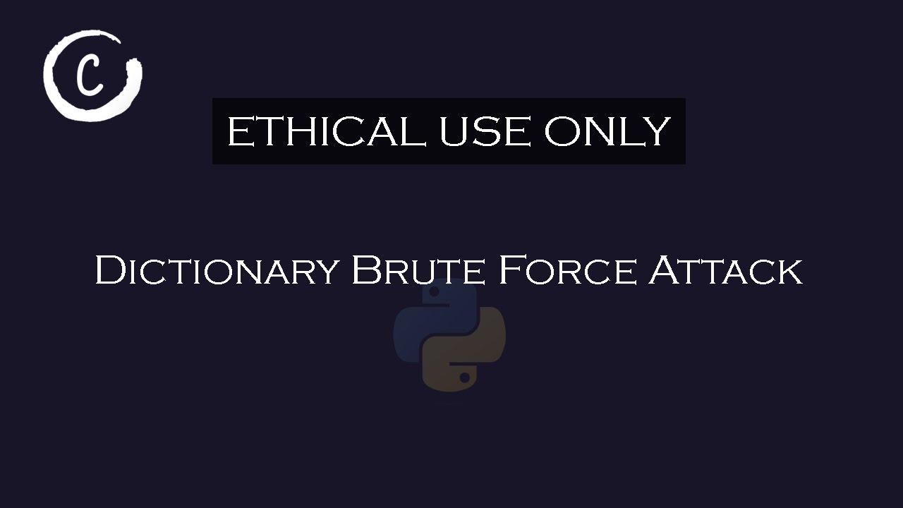 Dictionary Brute Force Attack With Source Code | Python  #cybersecurity  #python