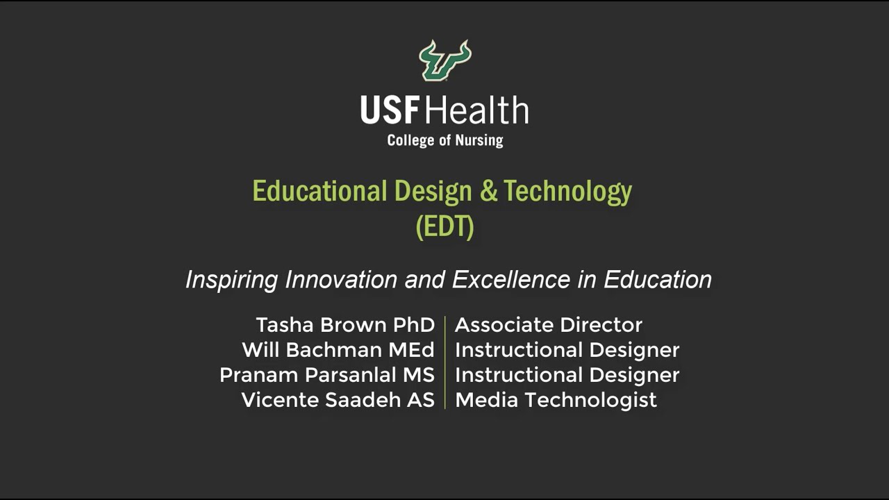 Educational Design & Technology | USF Health Educational Design & Technology | USF Health
