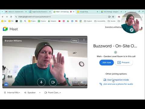 My Lazy Spot - Google Meet - Companion Mode