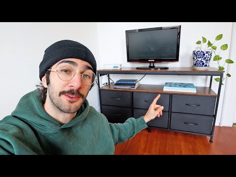 Quick Look at Huuger TV Stand Dresser with Power Outlets!