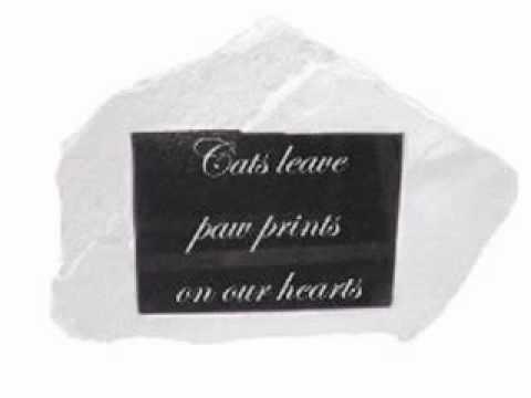 Zoobox, GP-0103-R, Pet Memorial, Cats Leave Paw Prints On Our Hearts