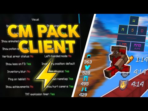 The NEW PvP Cracked Client! | Minecraft (Cm Pack client)