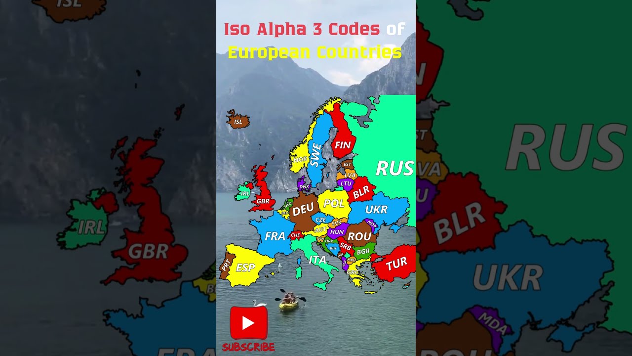 Iso Alpha 3 Codes of European Countries #europe #history #map #mapping #geography #mapper  #world