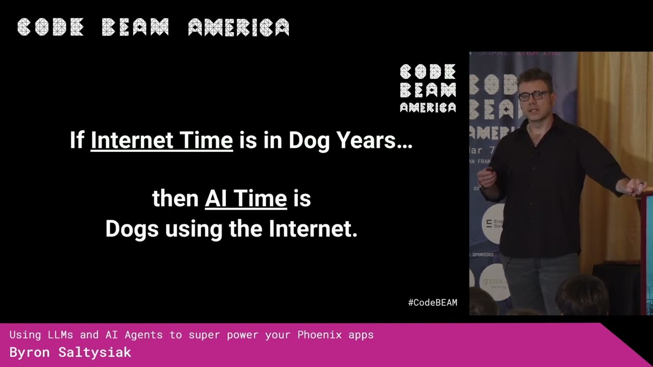 Using LLMs and AI Agents to super power your Phoenix apps - Byron Saltysiak | Code BEAM America ...