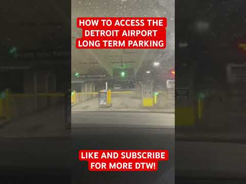 HOW TO ACCESS THE LONG TERM PARKING LOT AT DETROIT AIRPORT! #longtermparking #airport #delta #new