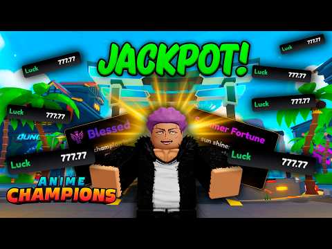 HOW TO GET MAX LUCK?! | NEW LUCK COMBO | Anime Champions Simulator