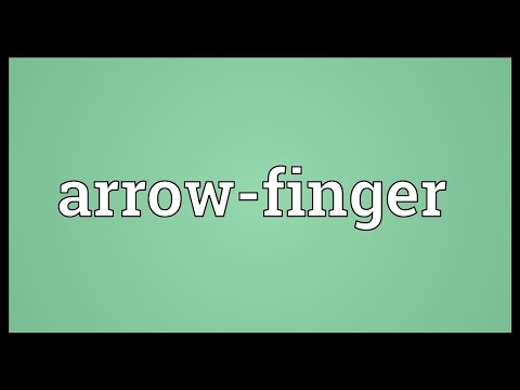 Arrow-finger Meaning