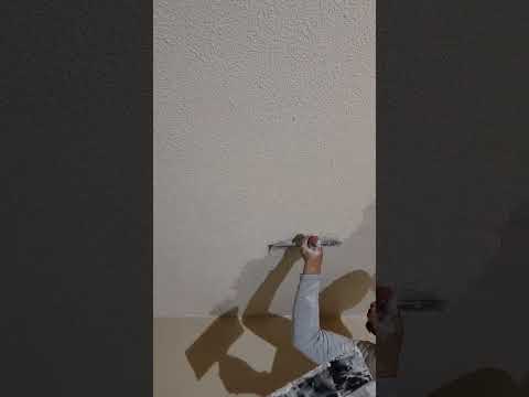 Skim Coating Textured Ceiling ☝🏼| Light-Weight Plaster | Smooth Finish