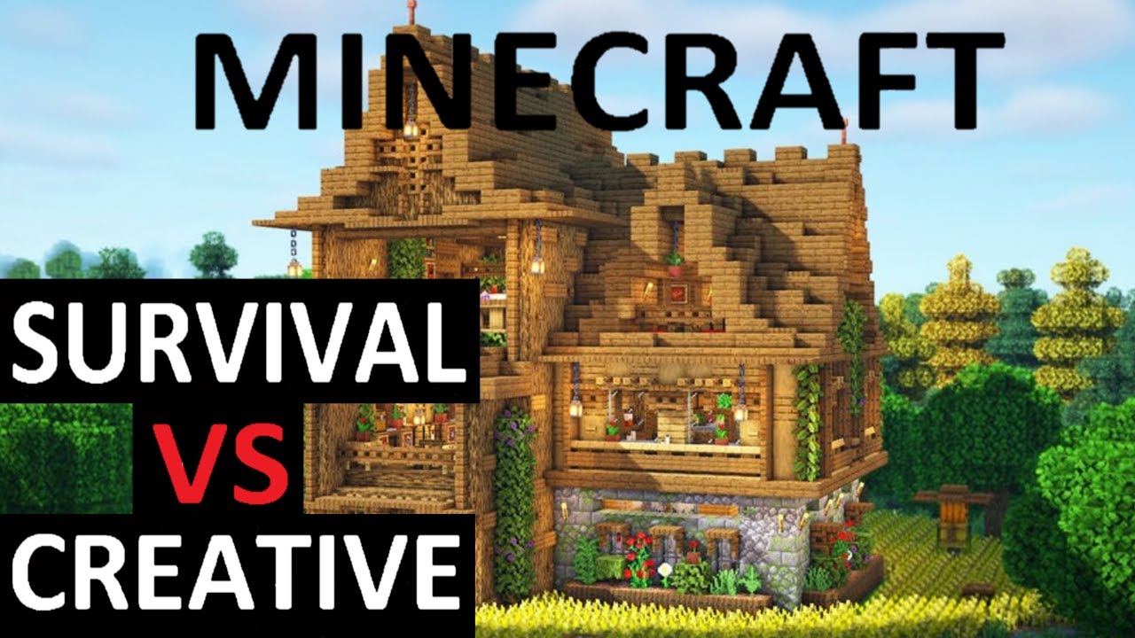 Minecraft Creative VS Survival Difference