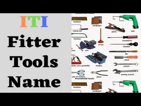Fitter hand tools for workshop practical works