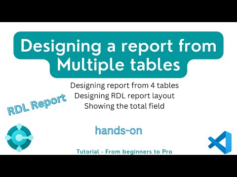 Designing a RDL report from multiple tables | RDL Report in Business Central | BC Tutorial