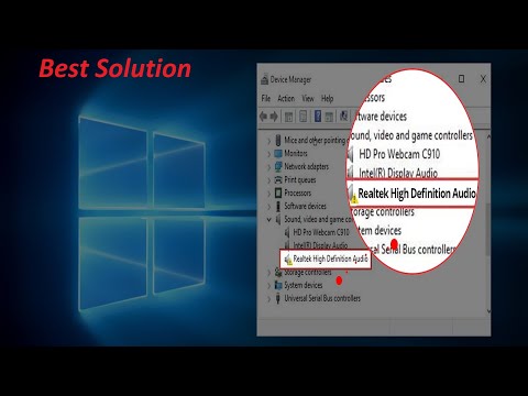 100% Solution – Realtek High Definition Audio Driver Windows 10, Windows 11
