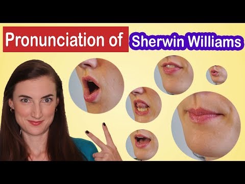 How to pronounce Sherwin-Williams, American English Pronunciation Lesson