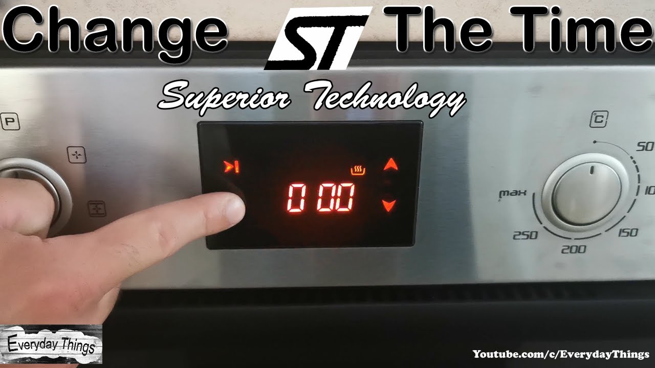 How to Set or Change the Clock on the ST Superior Technology Oven