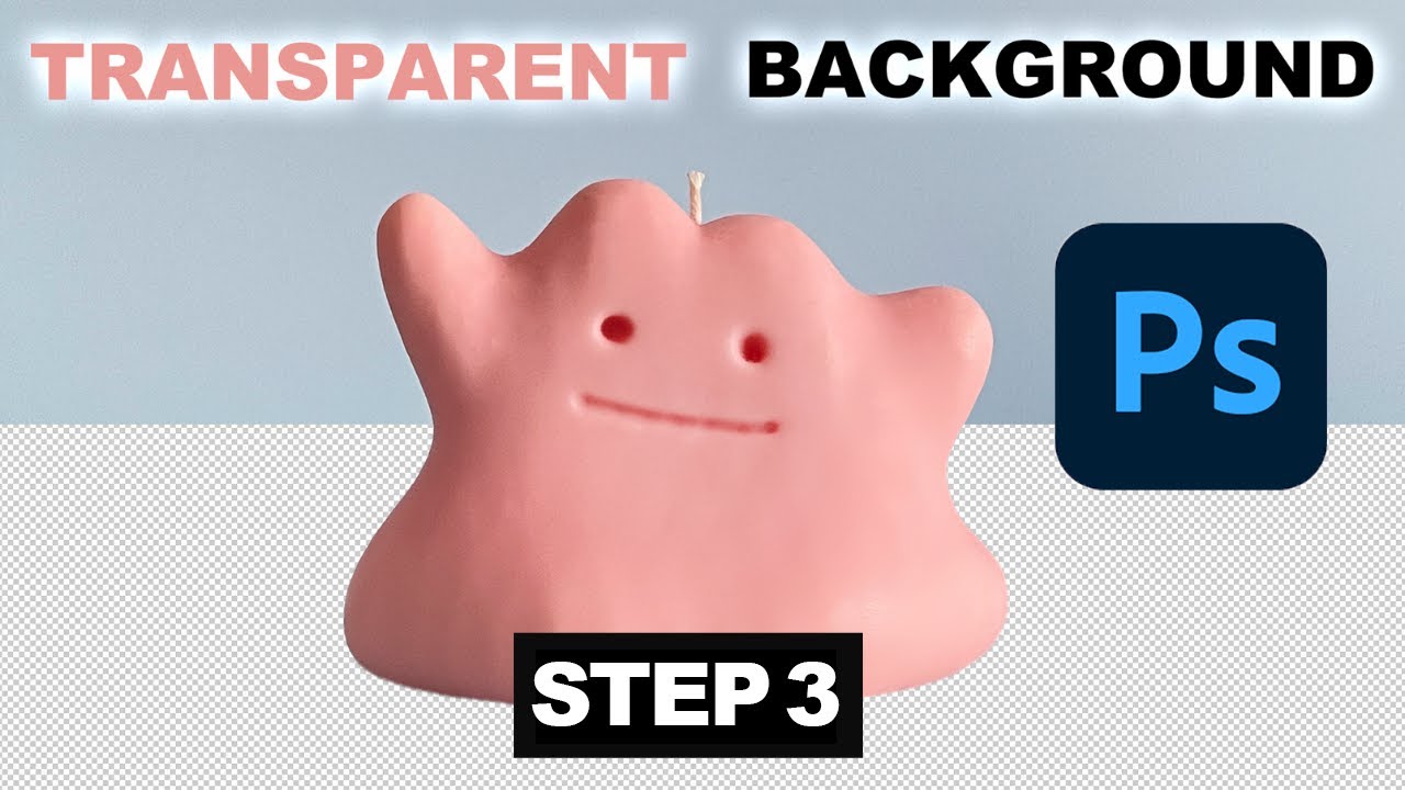 How to Make Transparent Background on Photoshop - Step 3 | How To Save A .PNG File