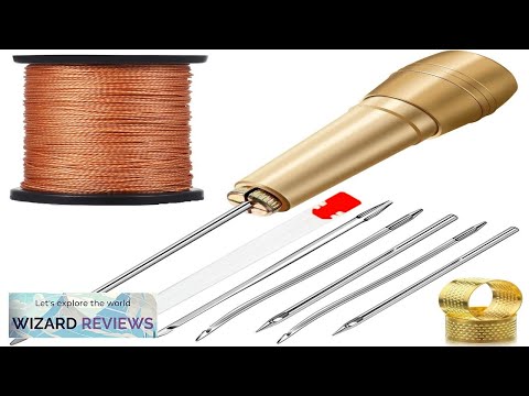 Leather Sewing Kit DIY Leather Sewing Awl Needle with Copper Handle Set Review