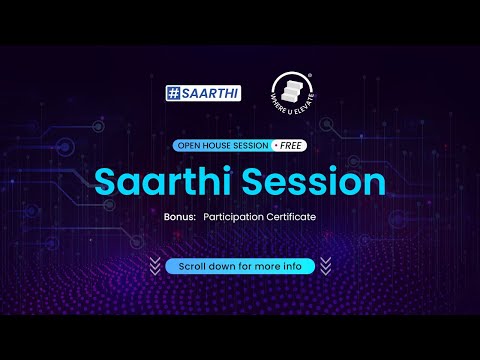 FREE Webinar for students & young professionals! #saarthi #whereuelevate #figma