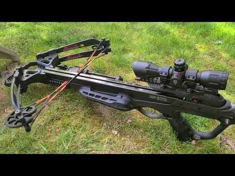 Quick test of Barnett XP370 Crossbow and UTG 4x32 Scope With Carnage