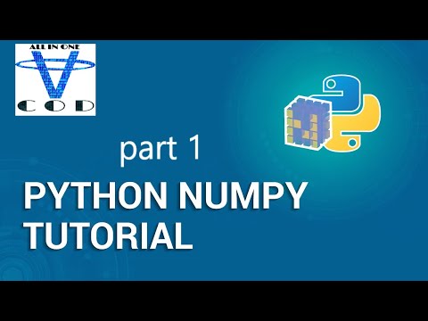 Python NumPy Tutorial #recipe1 | NumPy Array | Python Tutorial For Beginners | all in one code