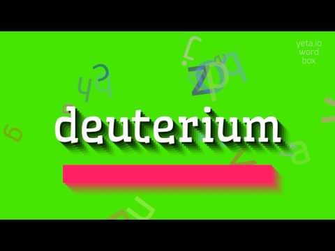 How to say "deuterium"! (High Quality Voices)