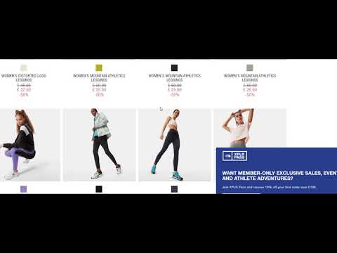North face discounts 50% off